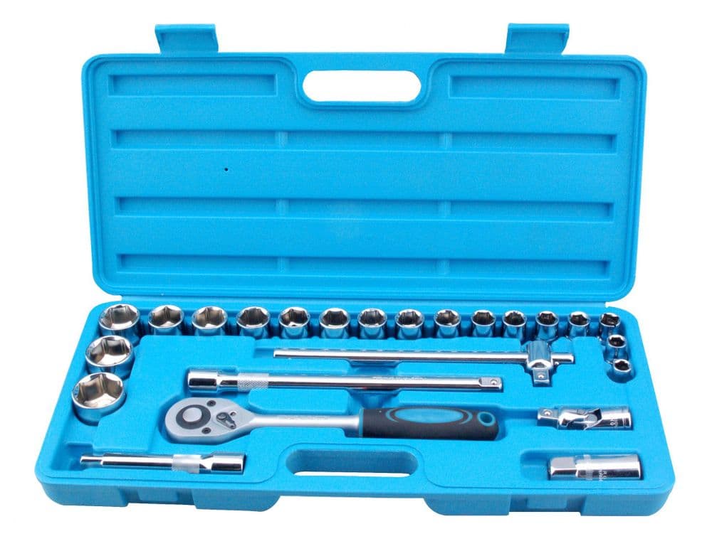 Blue Spot 01548 Drive Metric Socket Set 10-32mm 24 Piece 1/2D