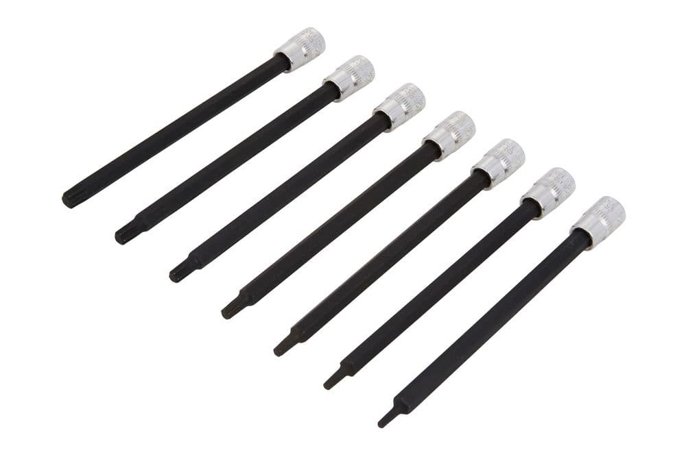 Blue Spot 01597 Extra Long Impact Torx Bit Sockets 7 Piece 1/4D