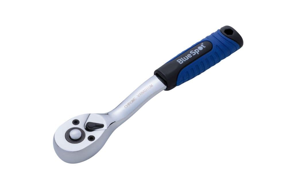 Blue Spot 02010 Soft Grip Ratchet 72 Teeth 1/4D
