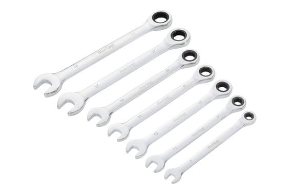 Blue Spot 04317 Combination Ratchet Spanners 7 Piece Set 8-19mm