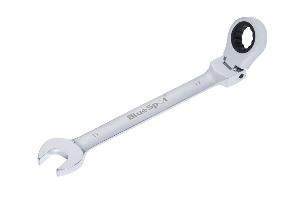 Blue Spot 05113 Ratcheting 17mm Spanner Flexible Head 180