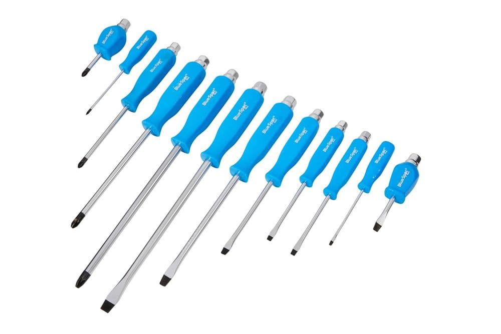 Blue Spot 12058 Hex Bolster Screwdriver Set 12 Piece