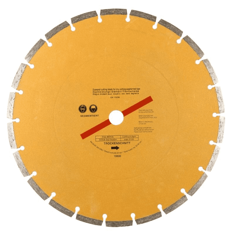 Blue Spot 19534 Segmented Gold Diamond Dry Cutting Disc 230mm 9"