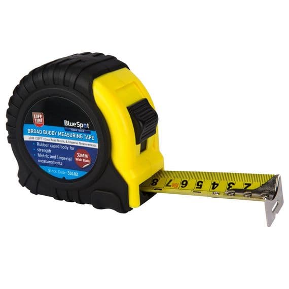 Blue Spot 33102 Extra-Wide Blade Tape Measure 10m