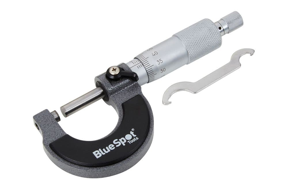 Blue Spot 33921 Outside Micrometer 0-25mm X 0 01mm