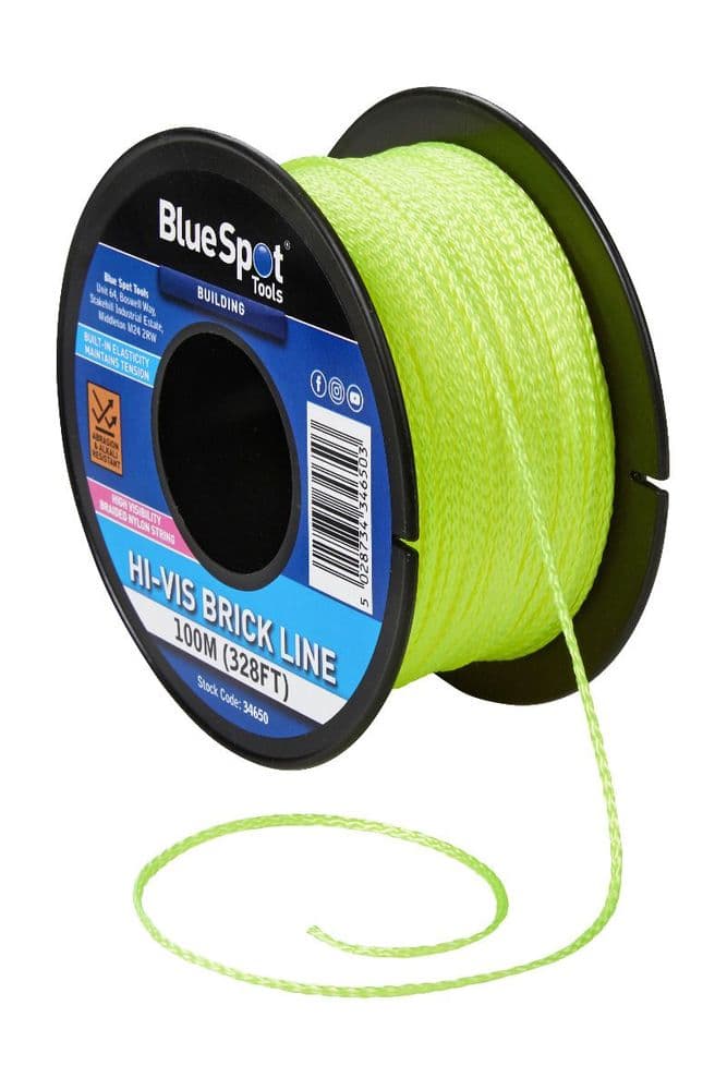 Blue Spot 34650 Hi-Vis Brick Line 100m 328ft