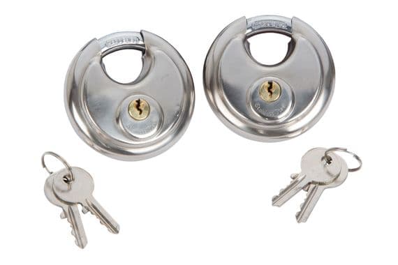 Blue Spot 77028 2 Piece 70mm Discus Keyed Alike Padlocks