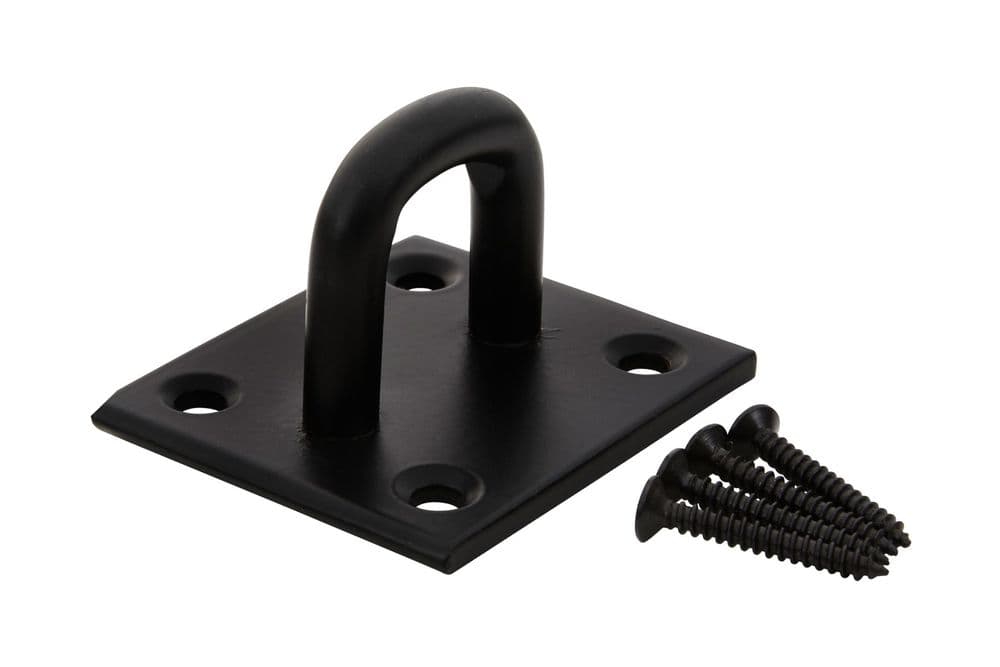 Blue Spot 78065 Black Powder Coated Staple On Plate Heavy Duty 55 X 65mm