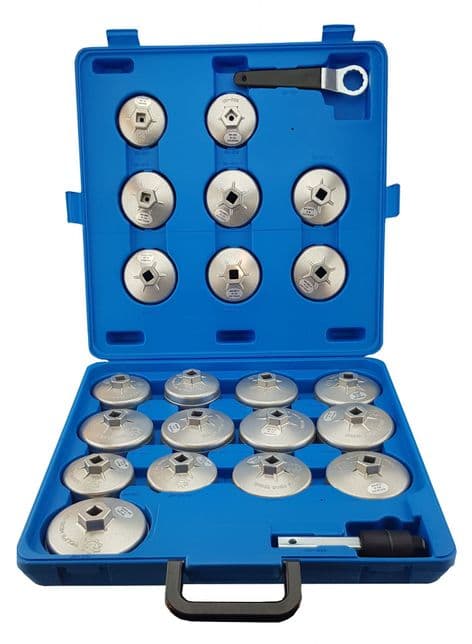 Britool Hallmark HMAOF21 21 Piece Aluminium Oil Filter Cap Wrench Set
