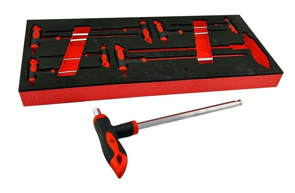 Britool Hallmark HPKSET8 8 Piece T-Handle Allen/Hex Power Key Set