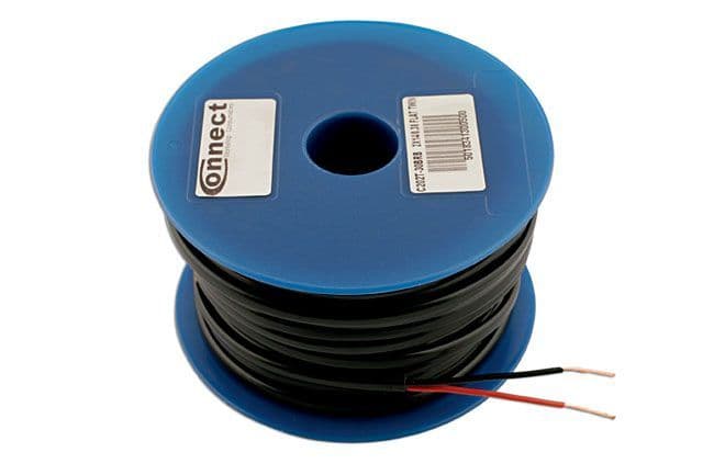 Connect 30051 Black/Red Flat Twin Auto Cable 14/0 30 100m