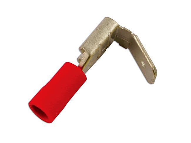 Connect 30149 Piggyback Terminal 6 3mm Red Pk 100