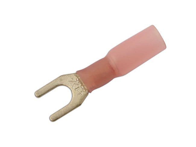 Connect 30163 Heatshrink Fork 4 0mm Red Pk 25