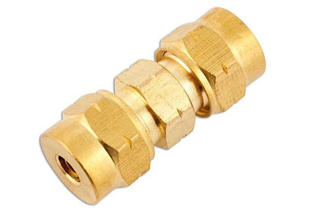 Connect 31155 Brass Straight Coupling 8 0mm Pk 10
