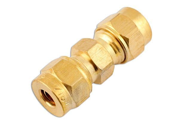 Connect 31179 Brass Straight Coupling 1/4in Pk 10
