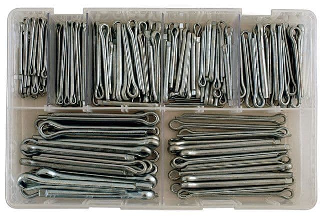 Connect 31876 220 Piece Assorted Split Pins-Large Sizes Box