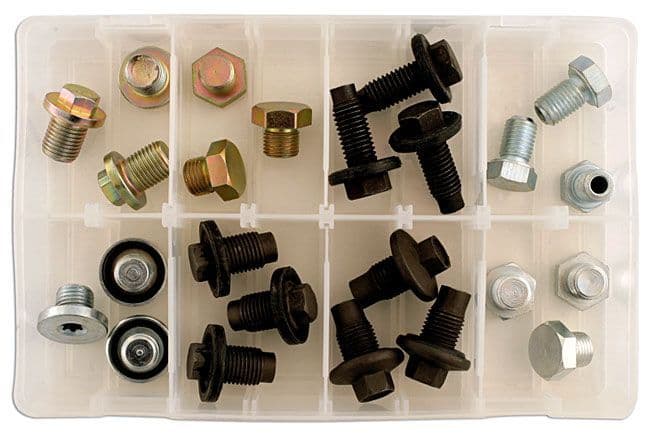 Connect 32753 Sump Plug UK Assortment 24 plugs plus washers to suit