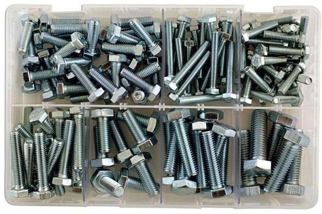 Connect 35014 150 Piece Assorted Metric Setscrews M6 to M12 Box