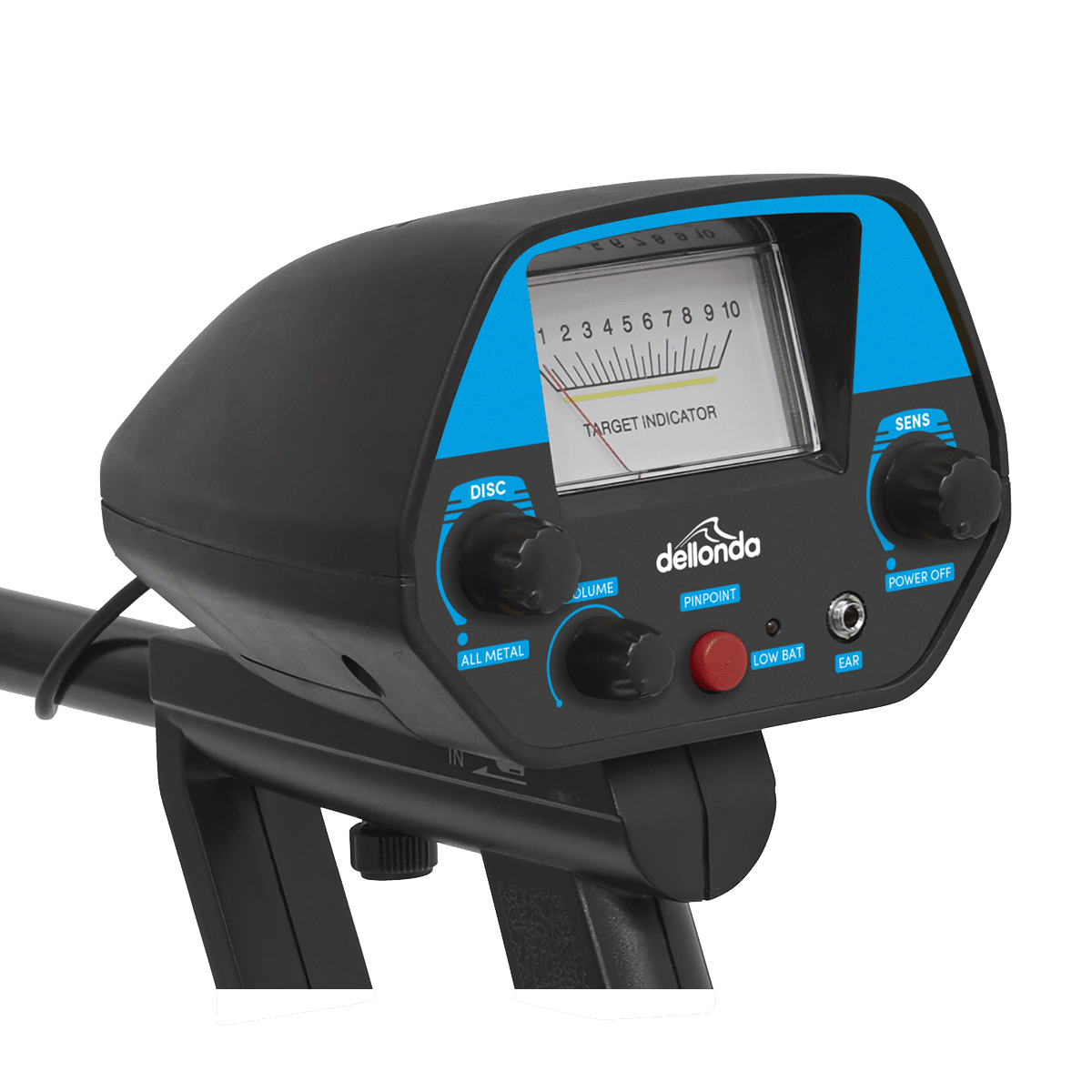 Dellonda DL6 Adults Metal Detector with High Accuracy Pinpoint Function