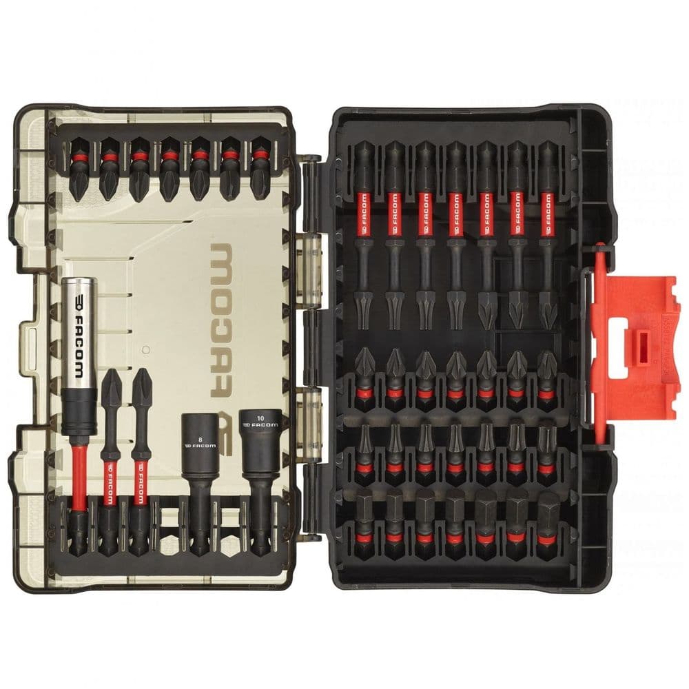 Facom EN 1J40PB 40 Piece Max Impact Flex Torq Screwdriver Nut Runner ...