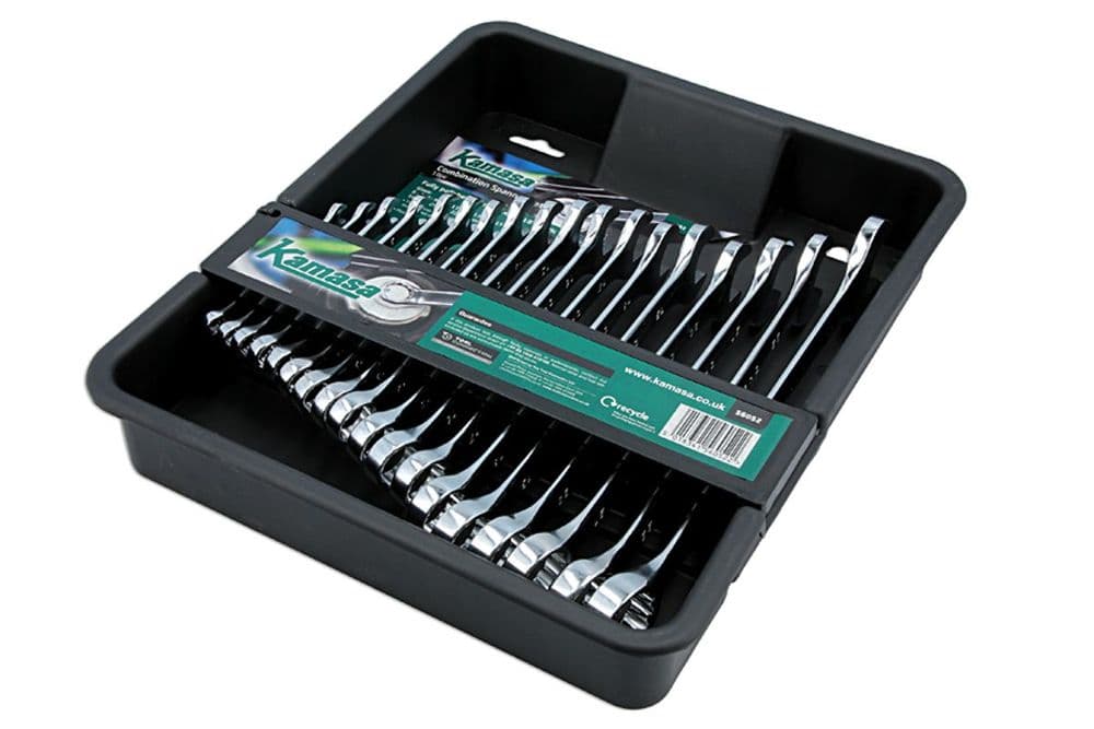 Kamasa 56052 Combination Spanner Wrench 18 Piece Set With Tool Storage ...