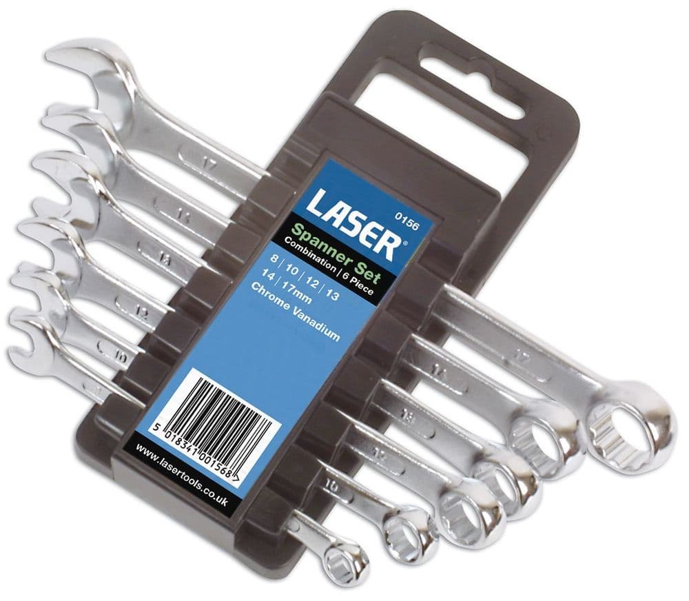 Laser 0156 6 Piece Combination Spanner Set