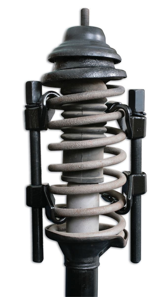 Laser coil spring compressor store