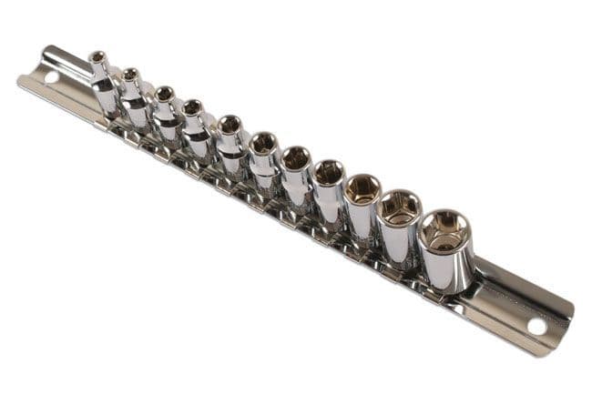 Laser 3399 11 Piece 1/4" Drive BA Socket Set On Rail