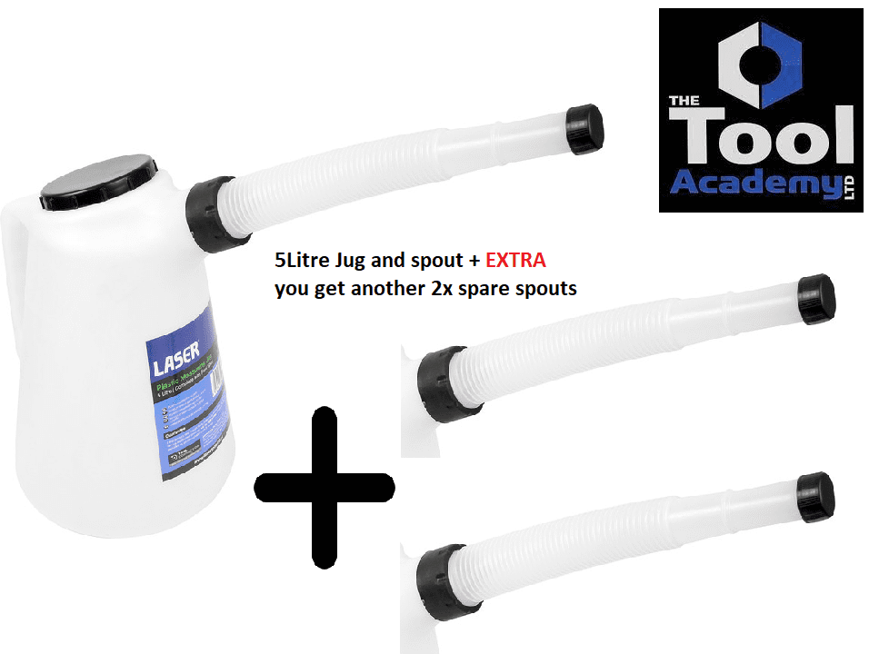 Laser 3842/60098X2 Measuring Jug 5 Litre With 3x Flexible Spouts