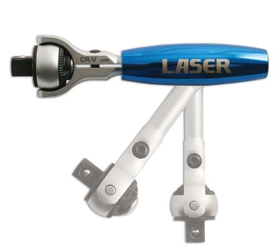 Laser 4775 Swivel Head Ratchet 3/8"D With Multi-Position Handle