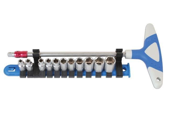 Laser 6346 12 Piece T-Handle Socket Set 1/4"D