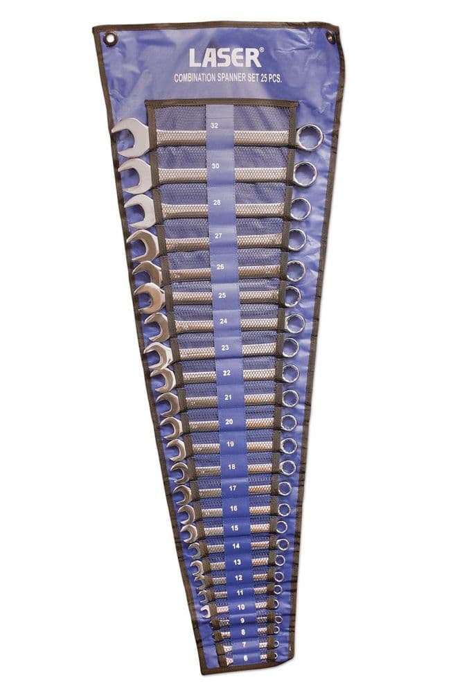 Laser 6396 25 Piece Metric Combination Spanner Set