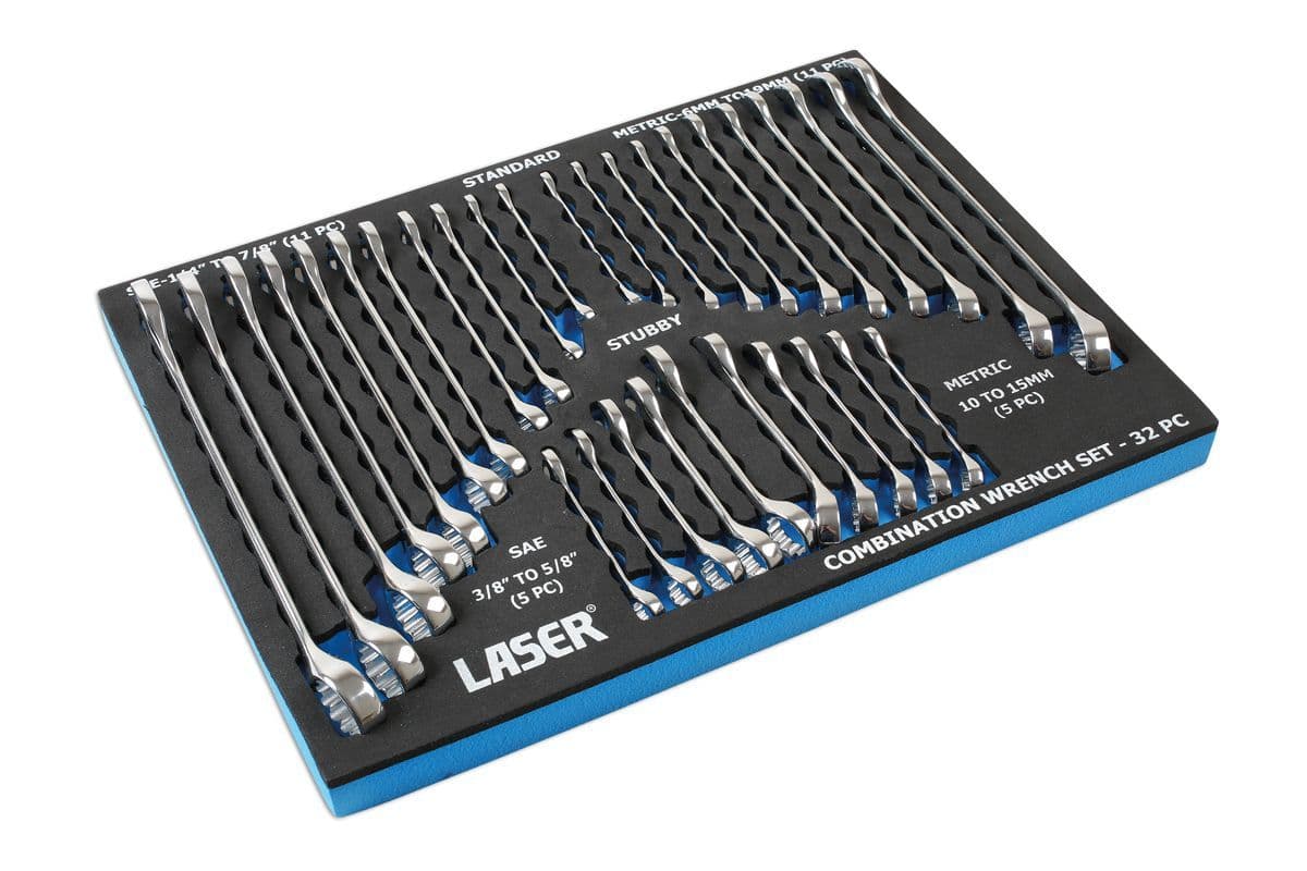 Laser combination spanner set store