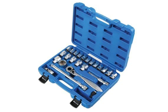 Laser 7103 24 Piece 1/2" Drive Low Profile Dual Drive Socket Set