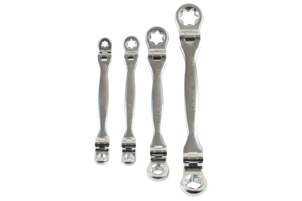 Laser 7260 4 Piece Double Flexible Star Wrench Set