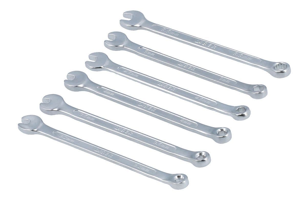 Laser 7265 6 Piece Miniature Metric Combination Spanner Set