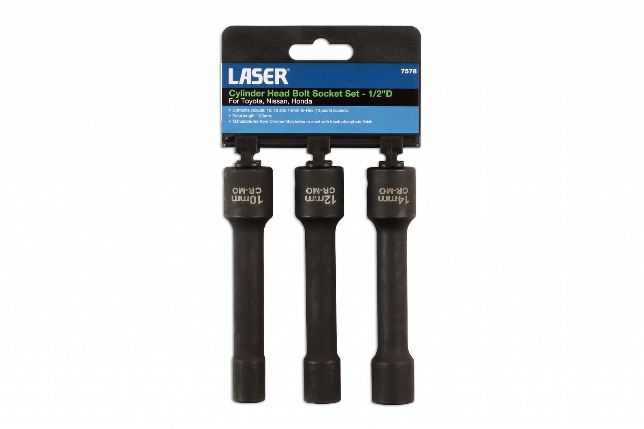 Laser 7578 Cylinder Head Bolt Socket Set - Fits Toyota Nissan Honda