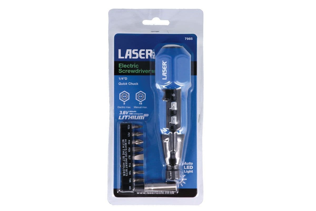 Laser 7985 11 Piece Electric Screwdriver Set