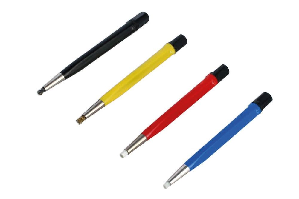 Laser 8141 4 Piece Abrasive Pen Brush Set