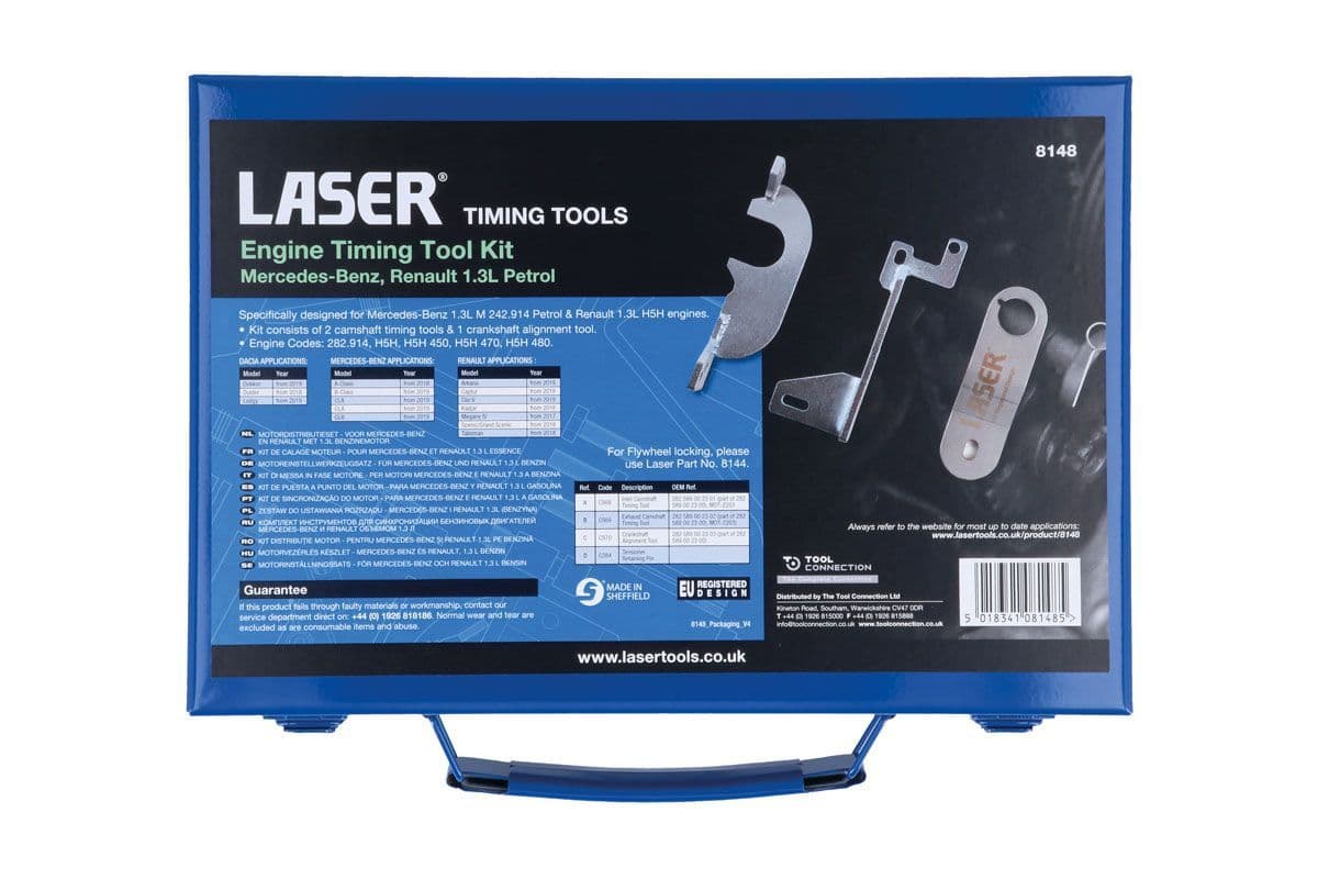 Laser 8148 Engine Timing Kit For Mercedes-Benz Renault 1 3L Petrol