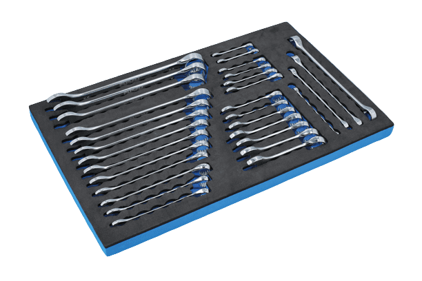 Laser Tools 8481 30 Piece Standard Stubby & Star Metric Spanner Set