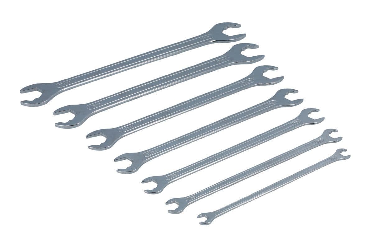 Laser Tools 8521 Ultra Thin Ratcheting Action Spanner Set 7pc Metric