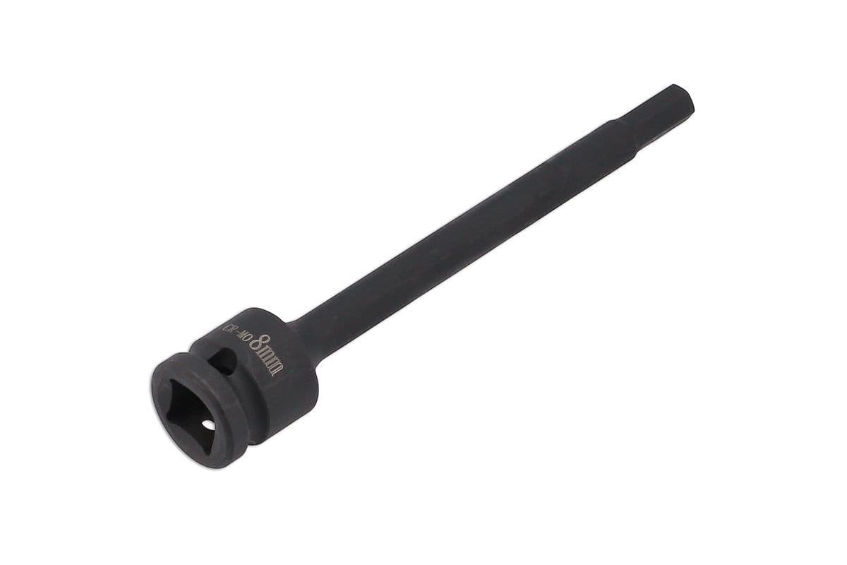 Laser Tools 8584 Extra Long Impact Hex Bit 8mm 1/2 Drive