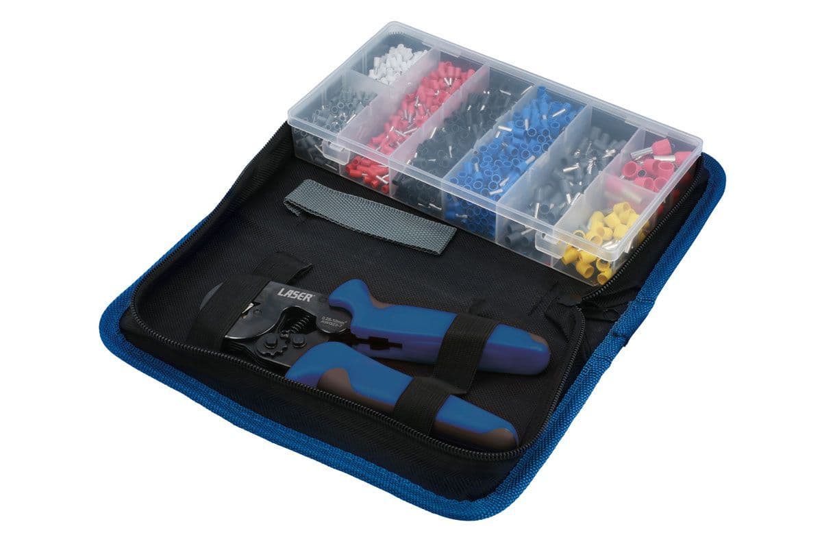 Laser Tools 8592 Wire Ferule Crimp Connector & Plier Set