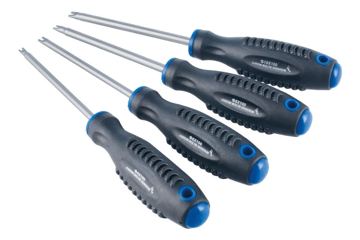 Laser Tools 8760 U Type Security Screwdriver Set 4 Piece