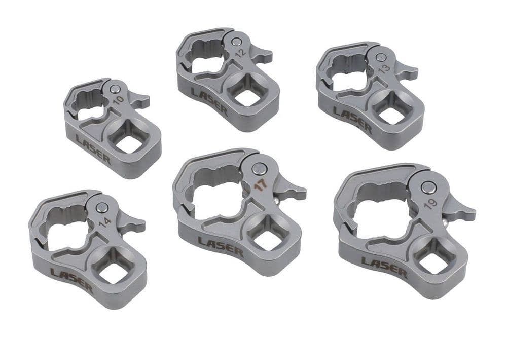 Laser Tools 8874 Ratchet Flare Nut Wrench Set 3/8"D
