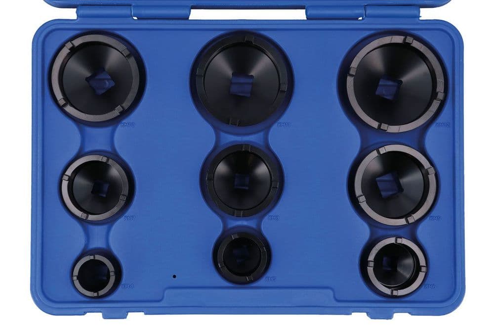 Laser Tools 8914 External KM Lock Nut Socket Set 9 Piece