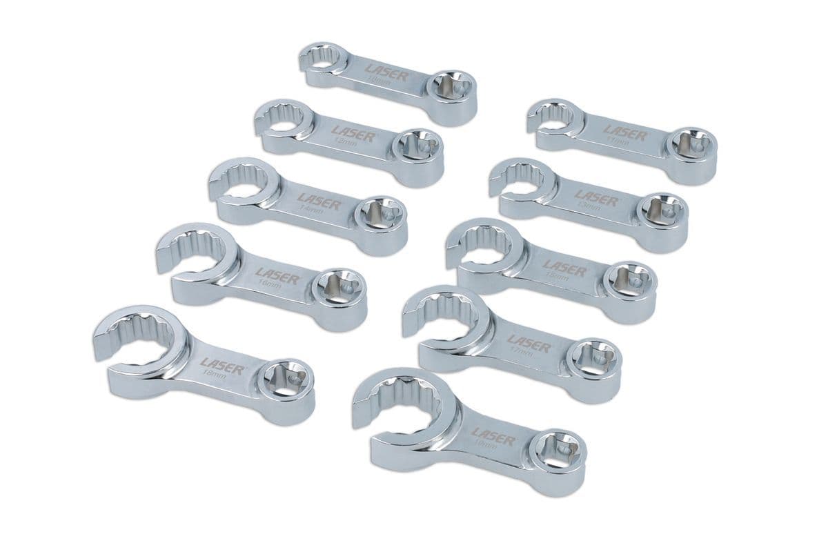 Laser Tools 8977 Flare Nut Torque Adaptor Set 3/8"D 10 Piece