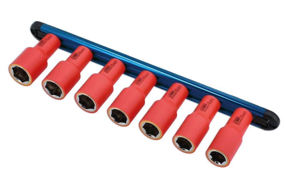 Laser Tools 8989 VDE Insulated Socket Set 16-22mm 3/8"D 7 Piece