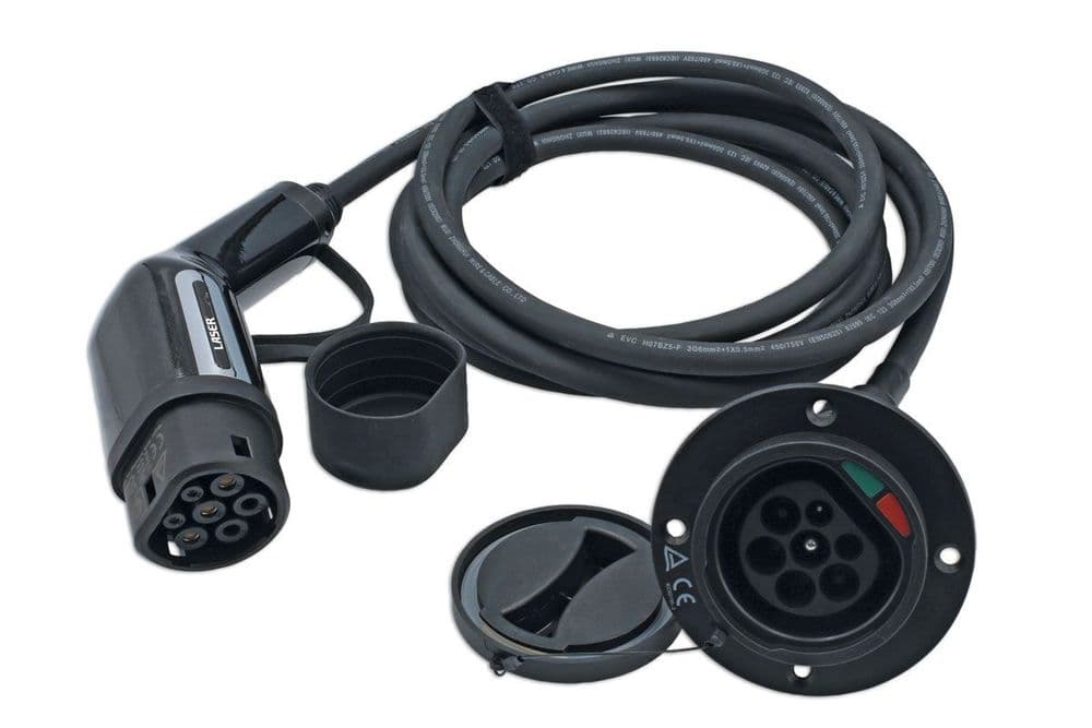 Laser Tools 9110 EV Charging Extension Cable 32A Single Phase T2 Female ...